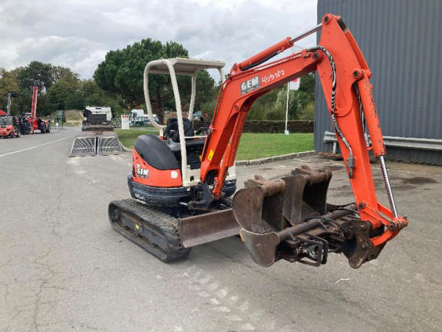 mini-pelle d'occasion KUBOTA U 25-3 - GEM Manutention